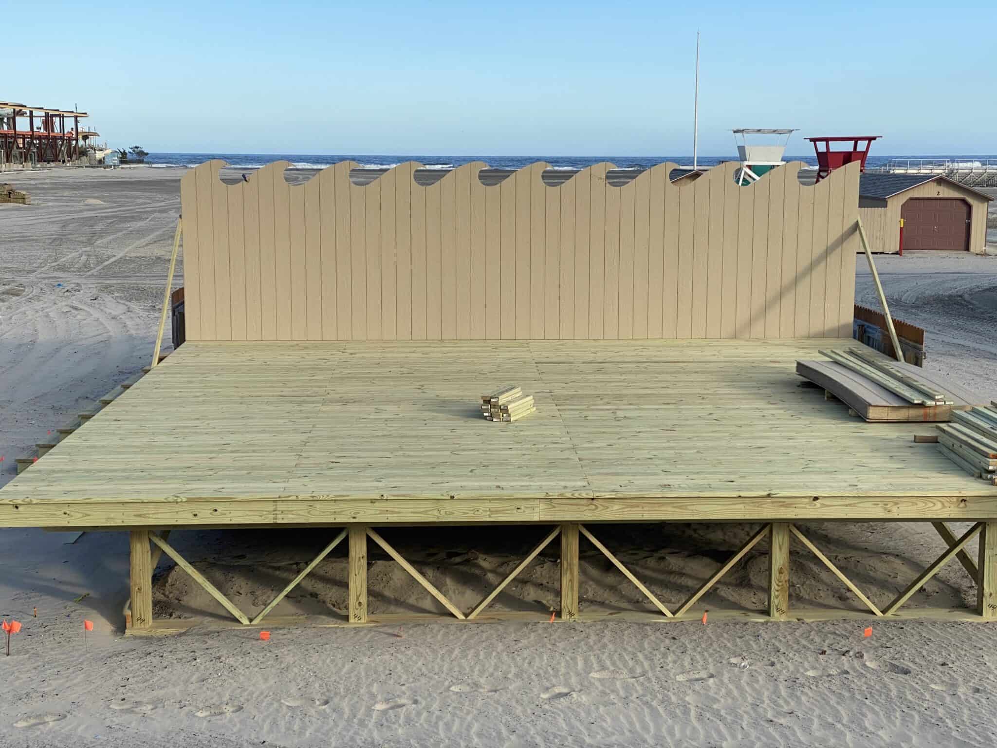 New Wildwood Boardwalk Beach Stage! - Wildwood Video Archive