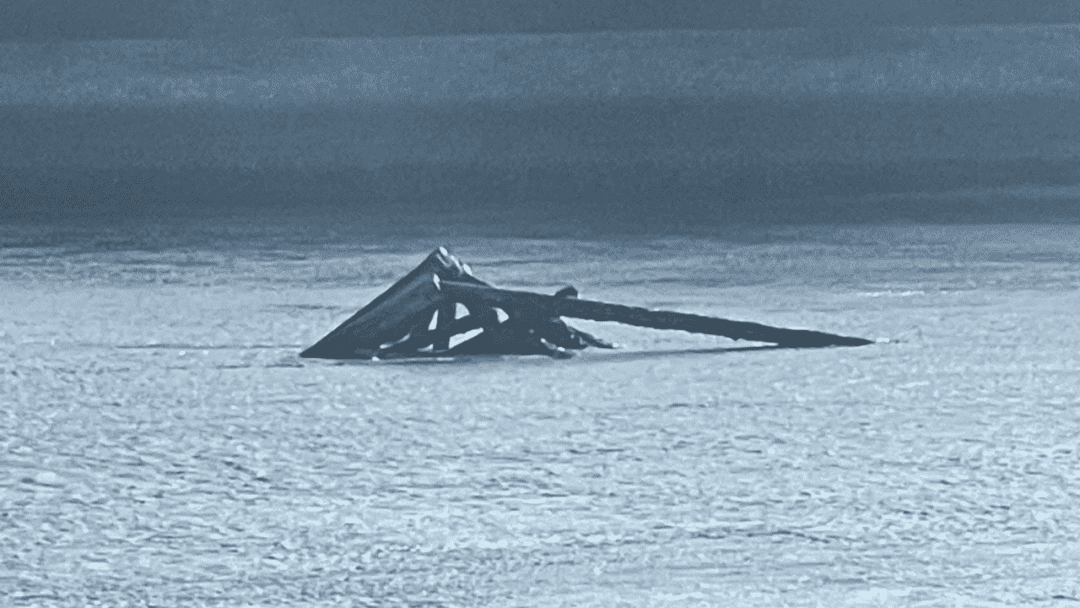 Cape May Canal Train Bridge Section Breaks Off - Wildwood Video Archive