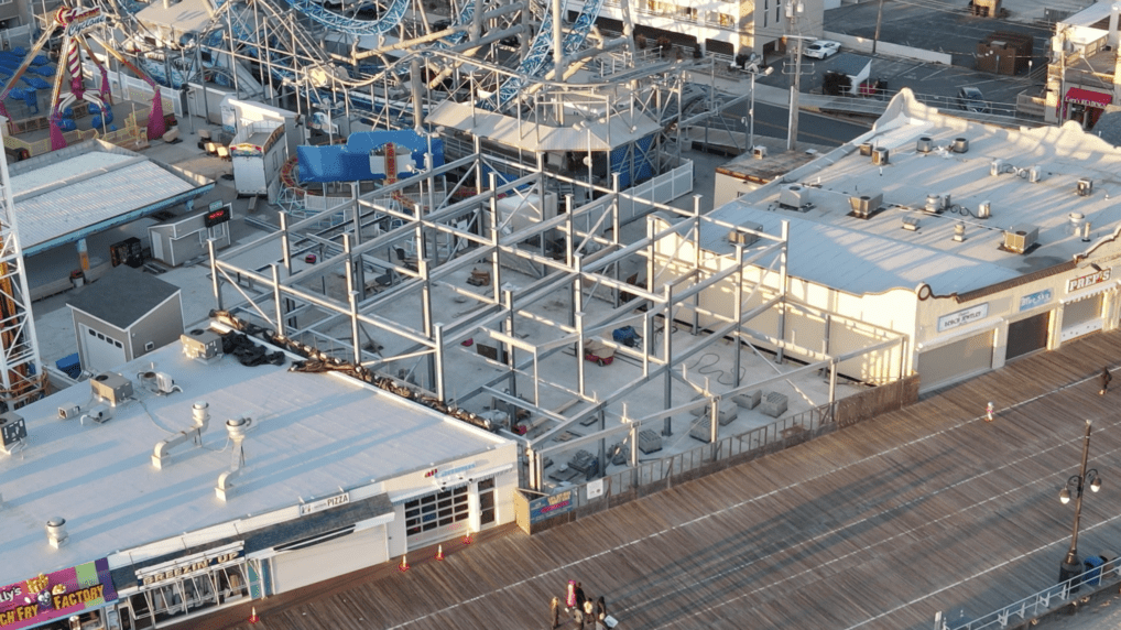 Playland's Castaway Cove Construction Update - Wildwood Video Archive