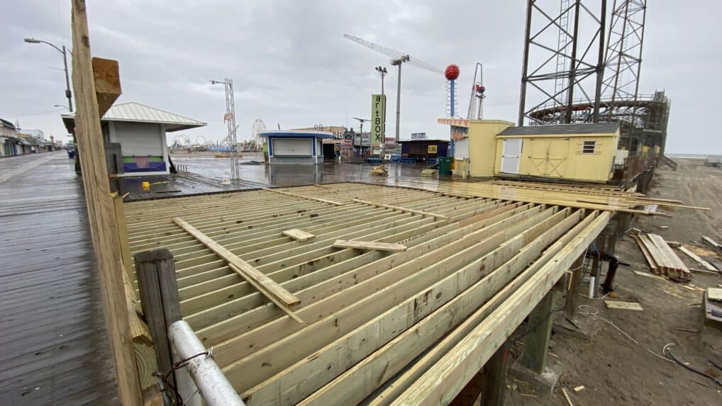 Massive Construction on Morey’s Adventure Pier - Wildwood Video Archive