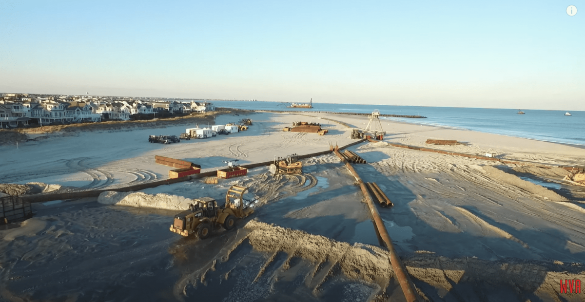 Avalon and Stone Harbor Beach Replenishment Underway - Wildwood Video ...