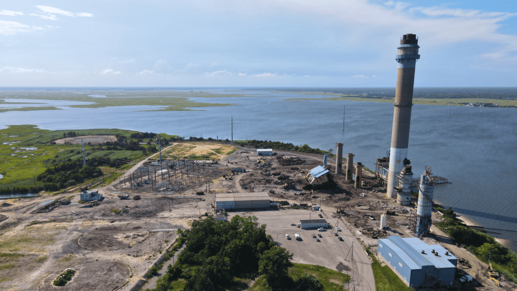 Saying Goodbye to Beesleys Point Power Plant Tower - Drone Video ...