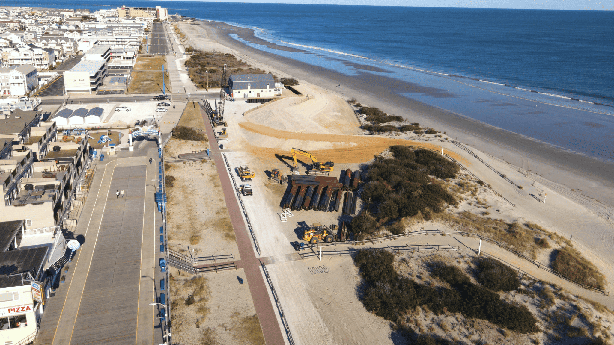 North Wildwood Bulkhead Nearing Completion - Tour - Wildwood Video Archive