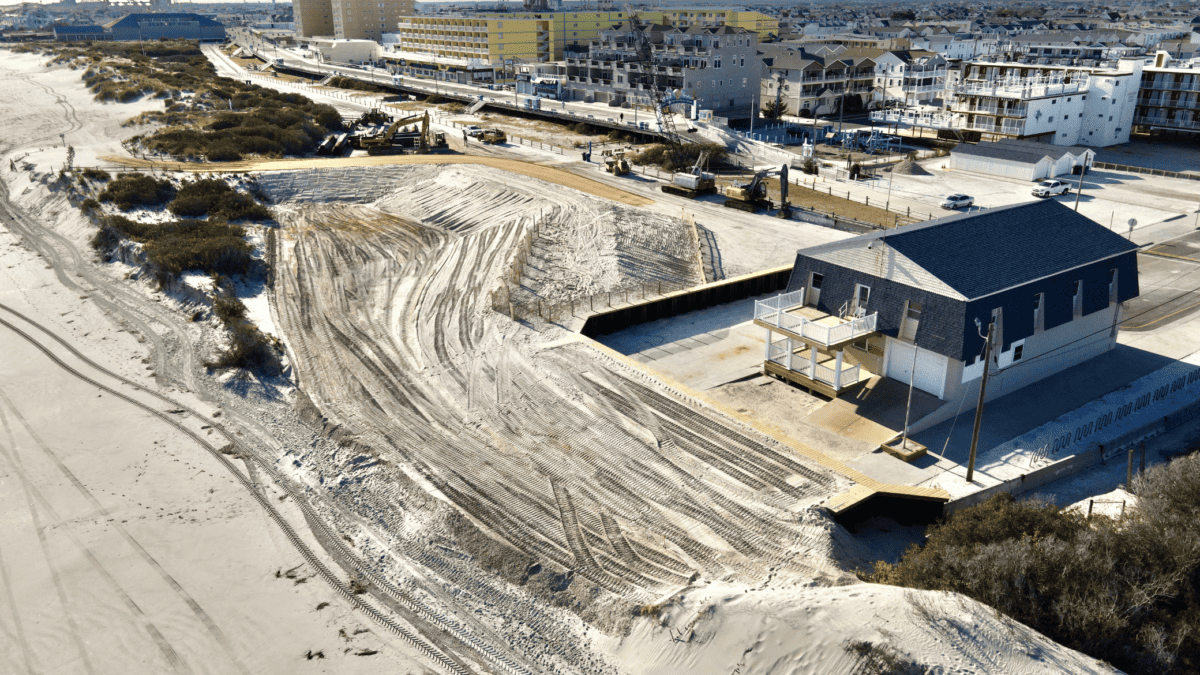 North Wildwood Bulkhead Nearing Completion - Tour - Wildwood Video Archive