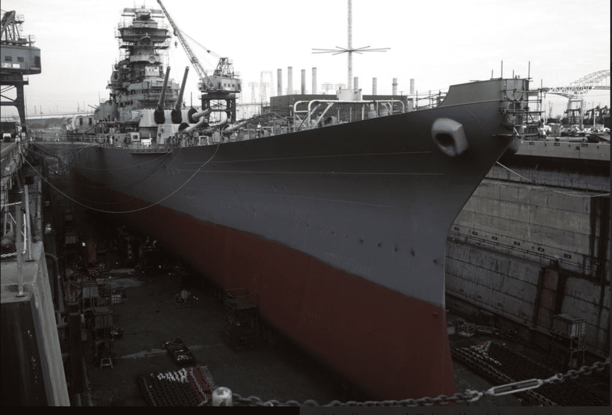Battleship New Jersey Dry Dock Date and Details - Wildwood Video Archive