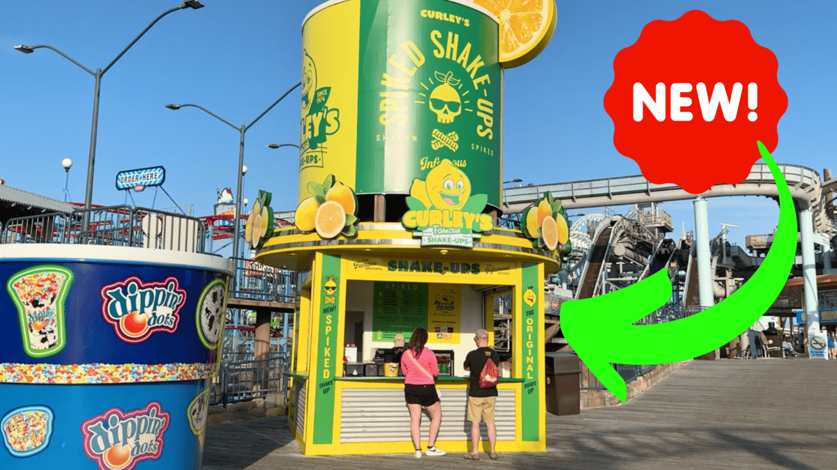 NEW - Curley’s Spiked Shake Ups at Morey's Piers! - Wildwood Video Archive