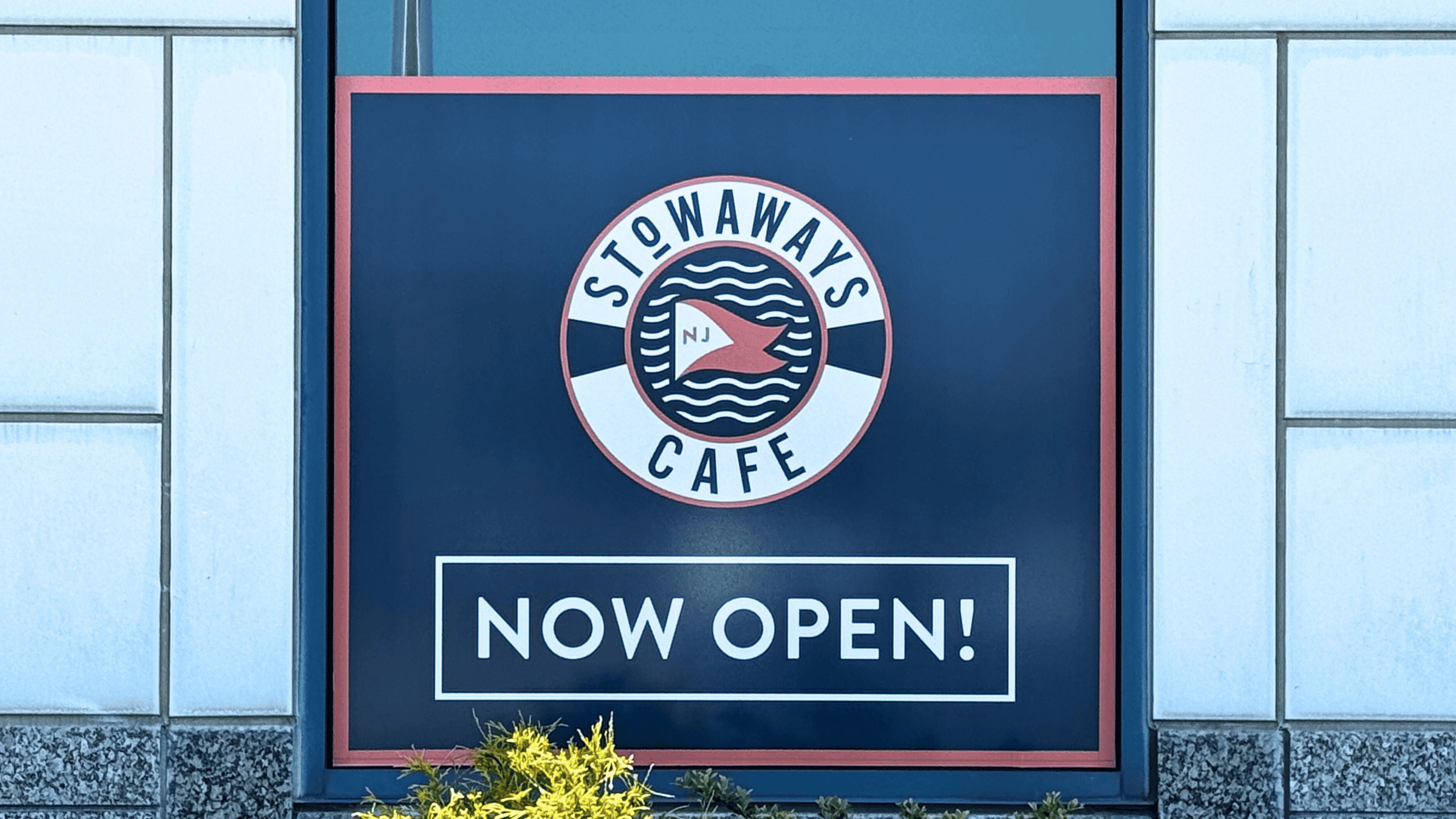 Signboard of Stowaway's Cafe announcing it's now open. - Wildwood Video ...