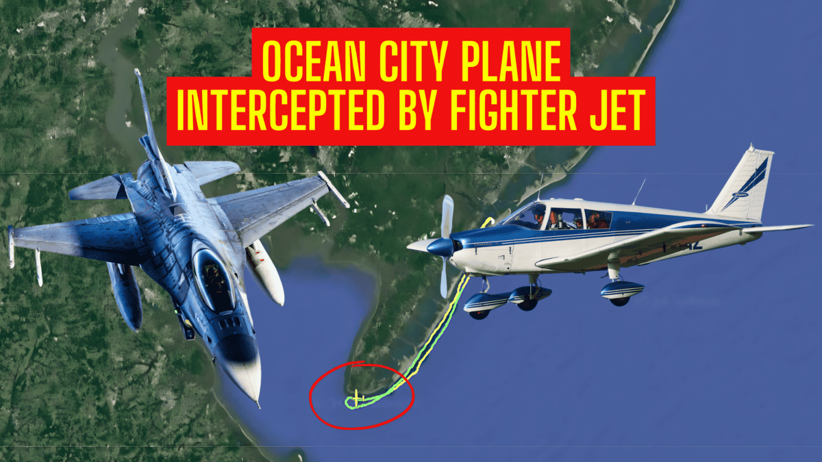 Ocean City Plane Intercepted By Fighter Jet - Wildwood Video Archive
