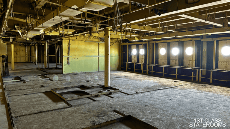 Exploring Inside the SS United States - 4K Video - Wildwood Video Archive