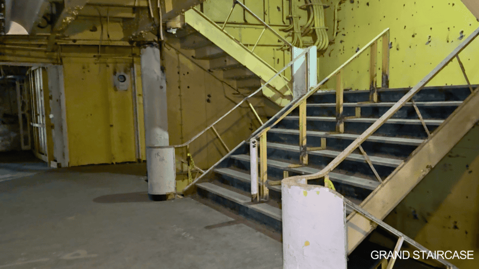 Exploring Inside the SS United States - 4K Video - Wildwood Video Archive