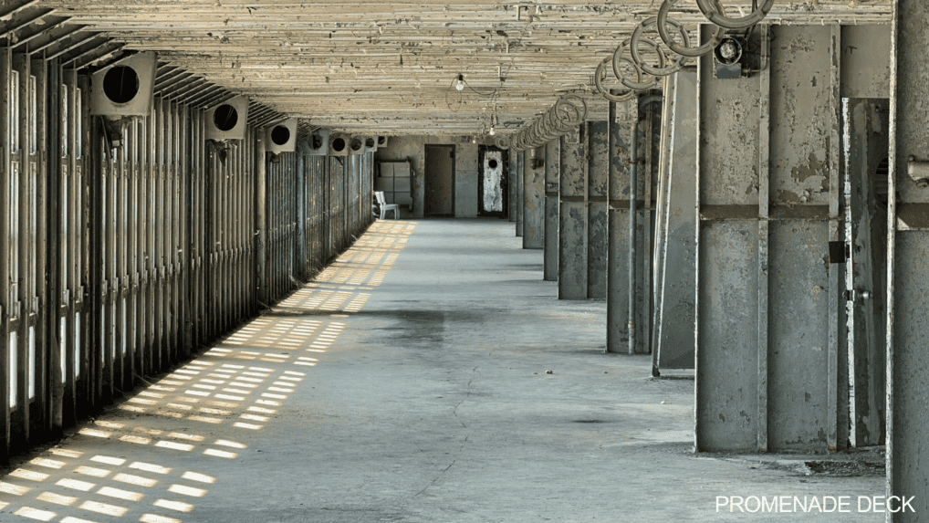 Exploring Inside the SS United States - 4K Video - Wildwood Video Archive