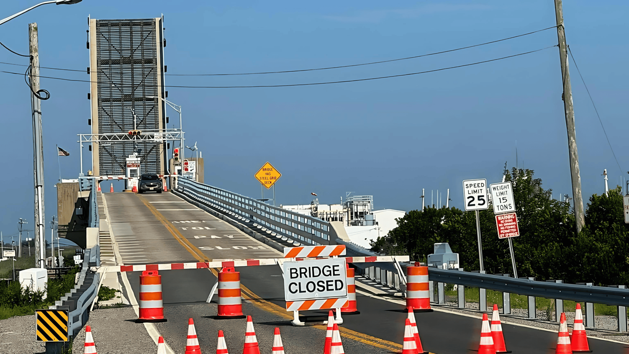 Wildwood Crest Bridge Closed Due to Motor Failure - Wildwood Video Archive