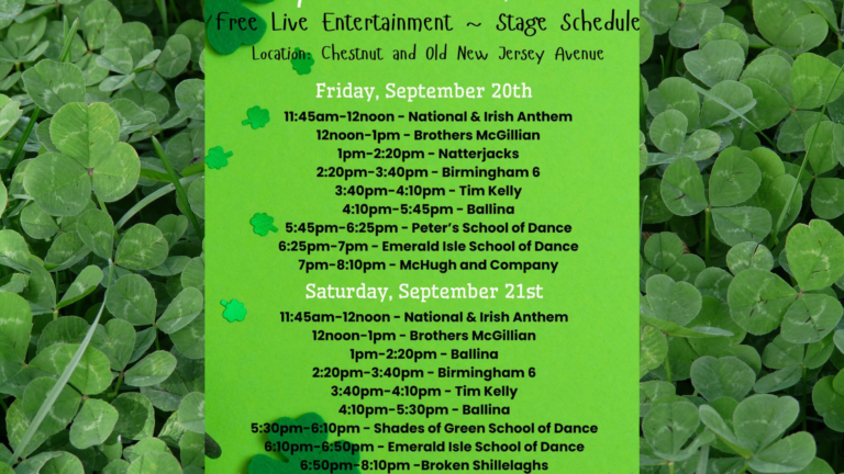 Irish Fall Festival In North Wildwood 2024 Full Schedule - Wildwood ...