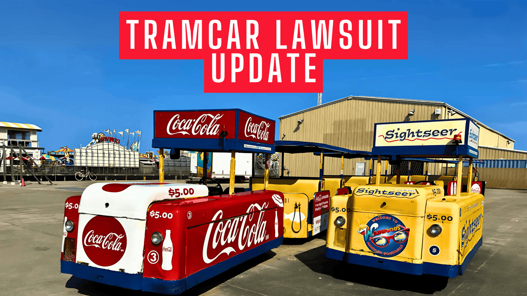 Tramcar Lawsuit Update - Some Defendants Dropped - Wildwood Video Archive