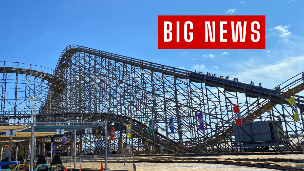 Morey's Piers Great White Roller Coaster Gets Major Upgrade - Wildwood Video Archive