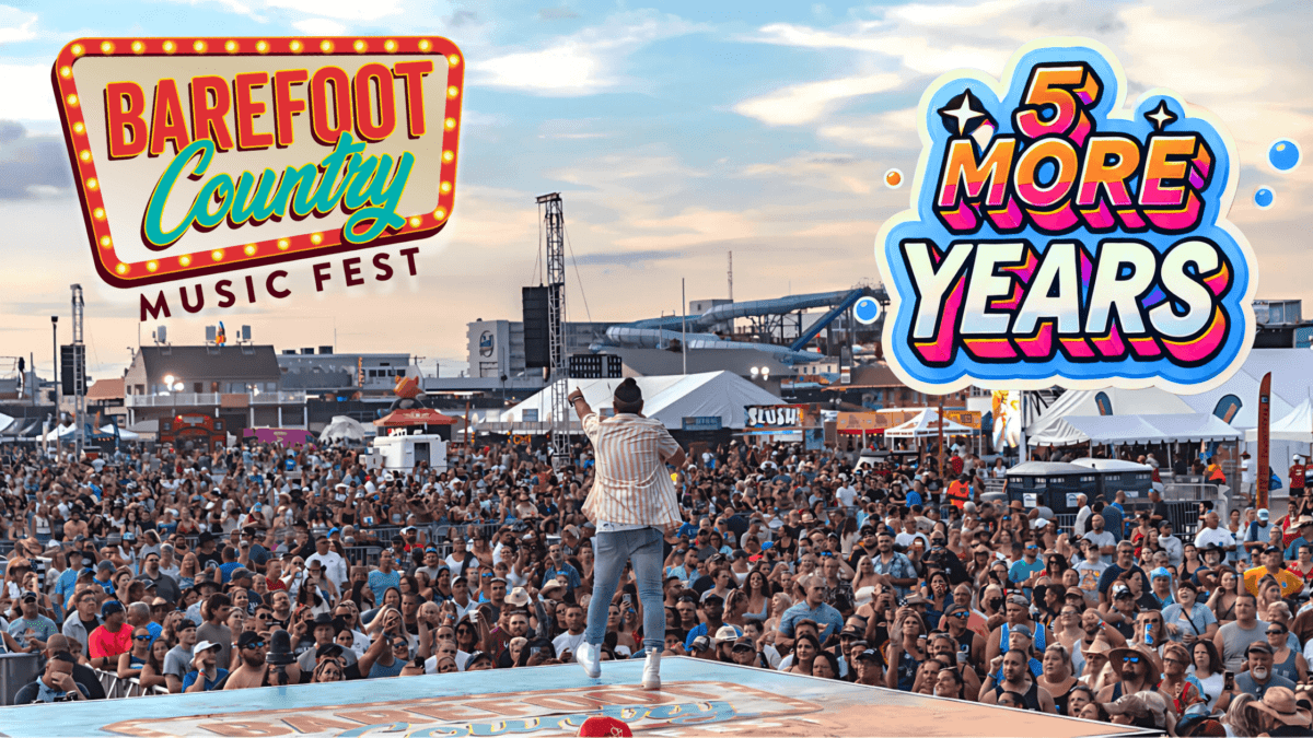 Barefoot Country Music Fest Extends Wildwood Stay for 5 More Years - Wildwood Video Archive