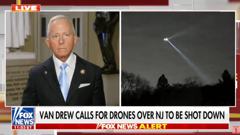 NJ Mystery Drones Linked to Iranian Mothership Offshore, Says Van Drew ...