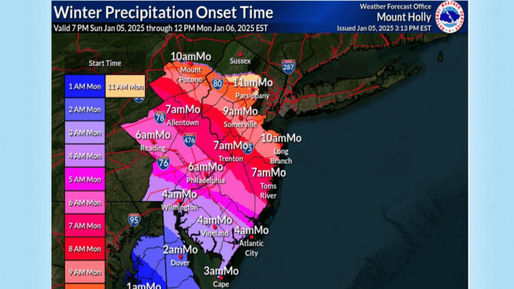 What To Expect in New Jersey's Snow Storm – Sunday Night Update ...