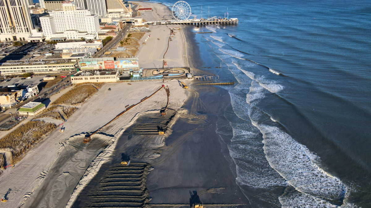Atlantic City Beach Replenishment Update - Drone Video - Wildwood Video Archive
