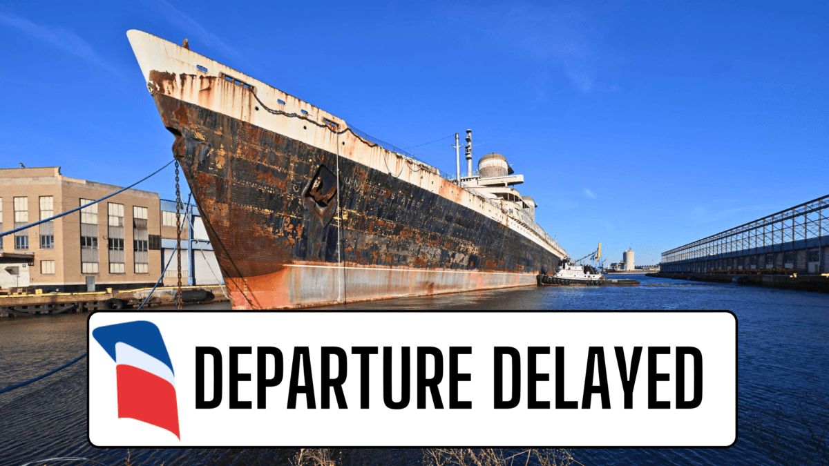 SS United States Move DELAYED Again - Wildwood Video Archive