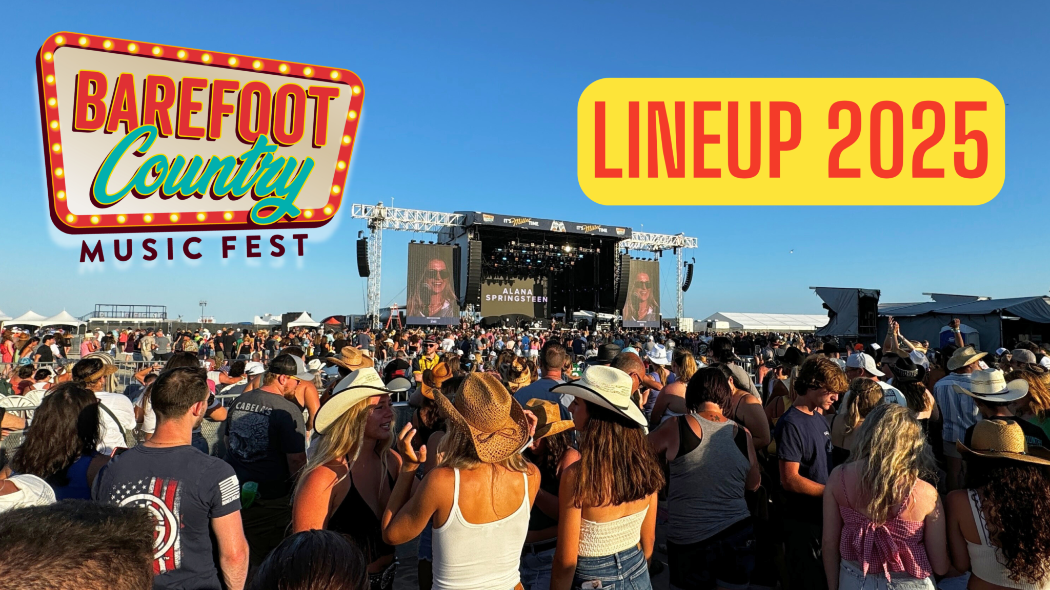 Barefoot Country Music Fest Lineup 2025 - Wildwood Video Archive