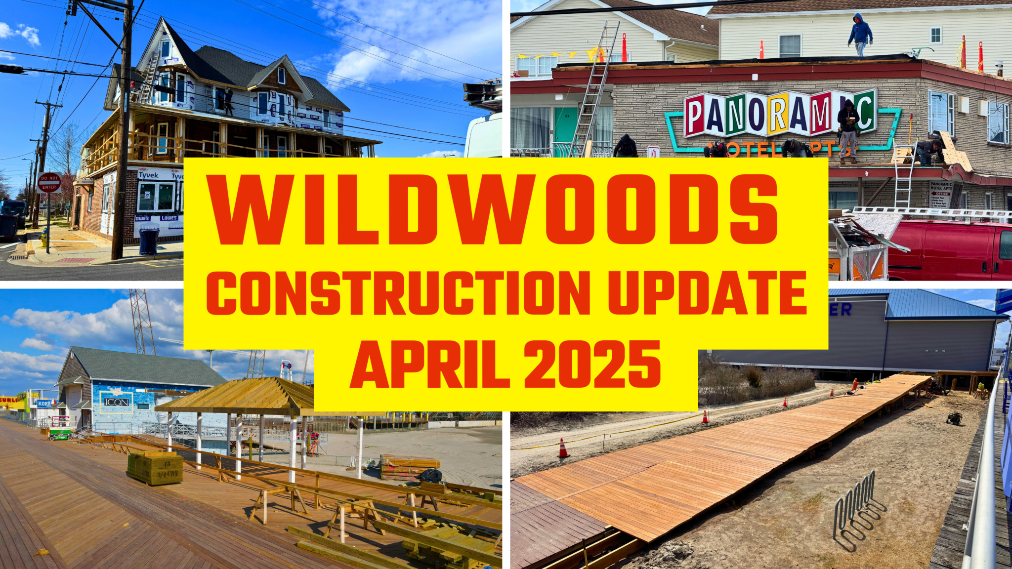 Wildwoods Construction Update - April 2025 - New Restaurants & Boardwalk Work - Wildwood Video ...